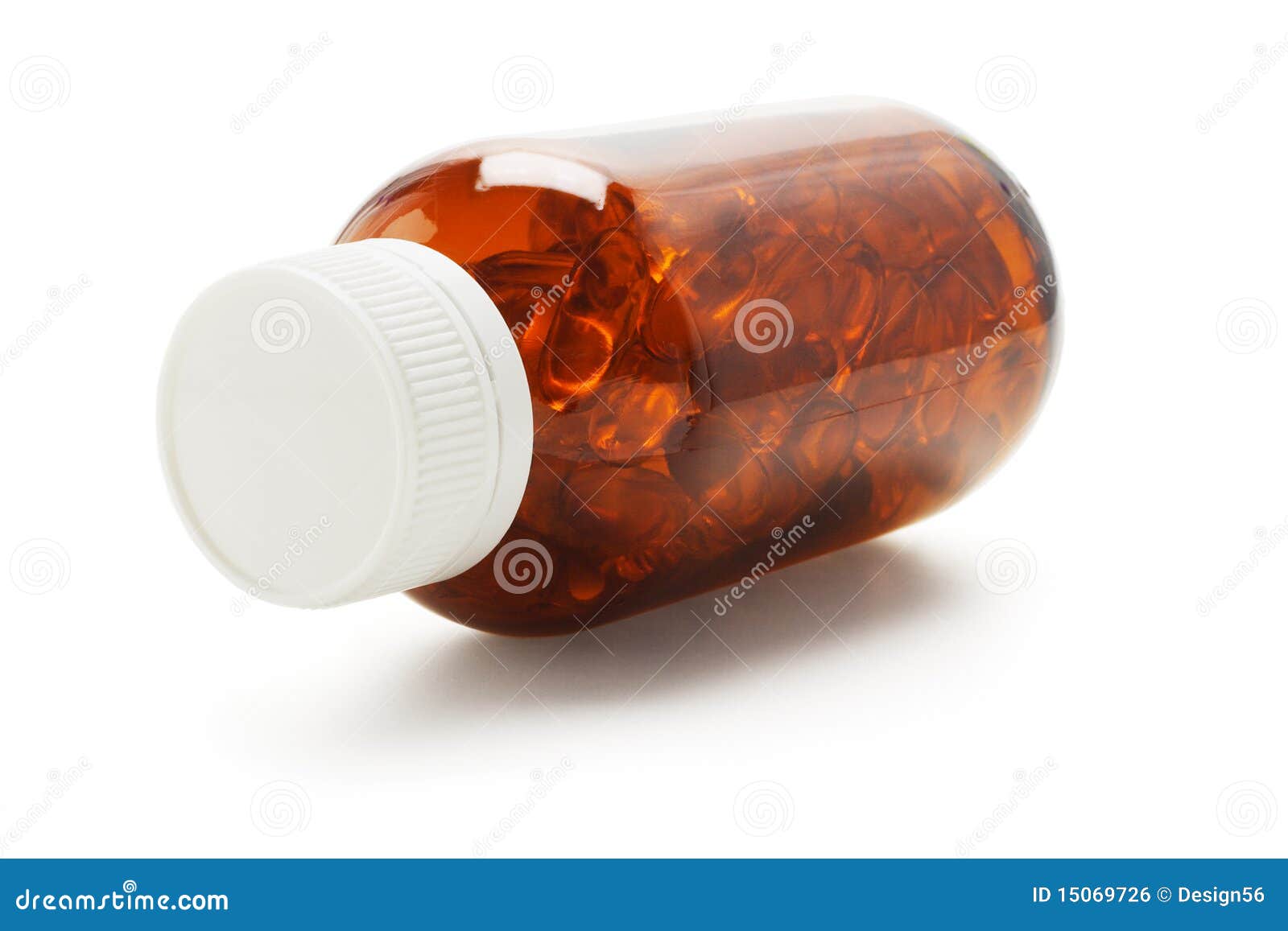Capsules in glass bottle stock photo. Image of prescription - 15069726