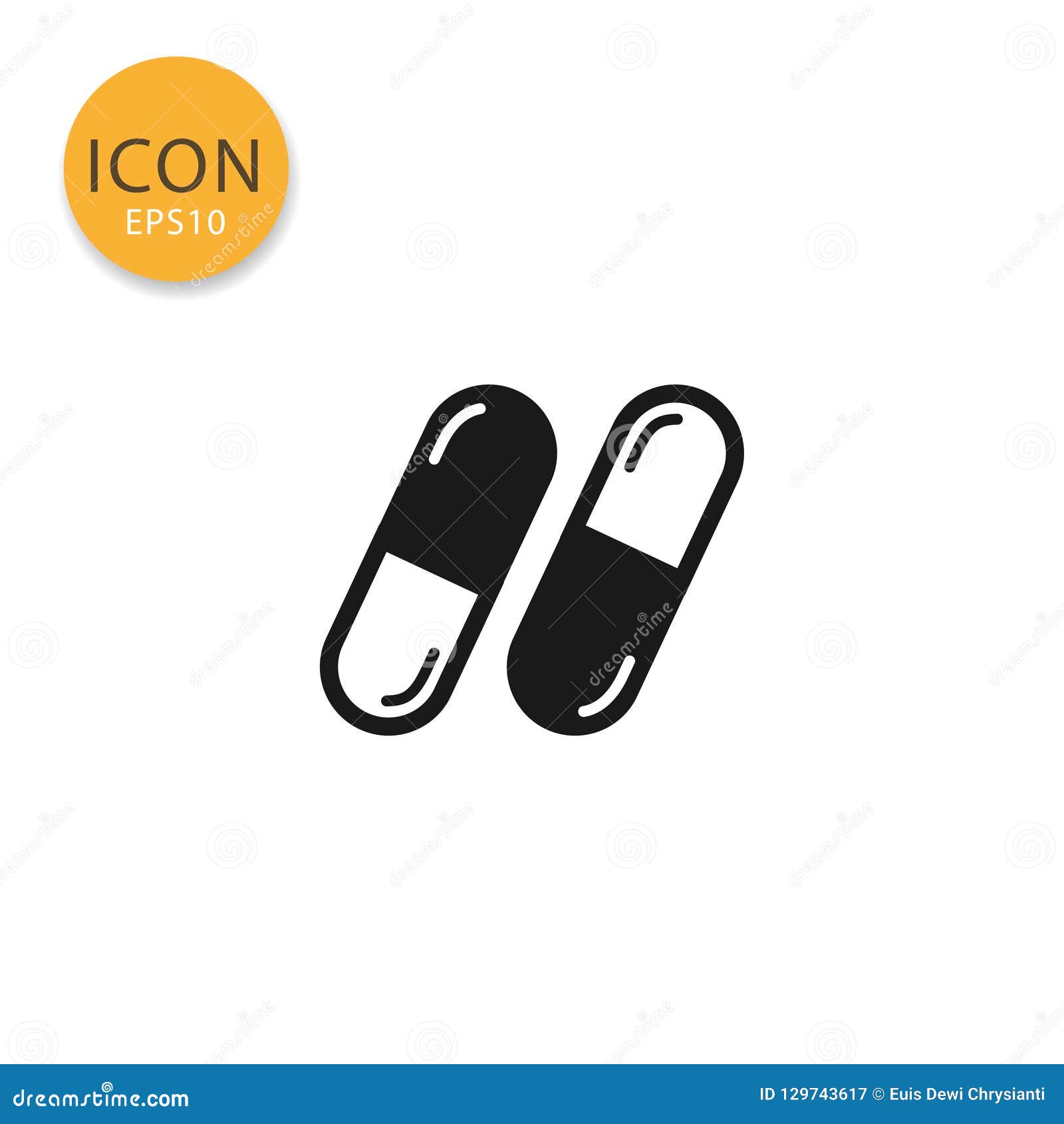 Capsules Icon Isolated Flat Style. Stock Vector - Illustration of ... Capsules Icon Isolated Flat Style. Stock Vector - Illustration of ...