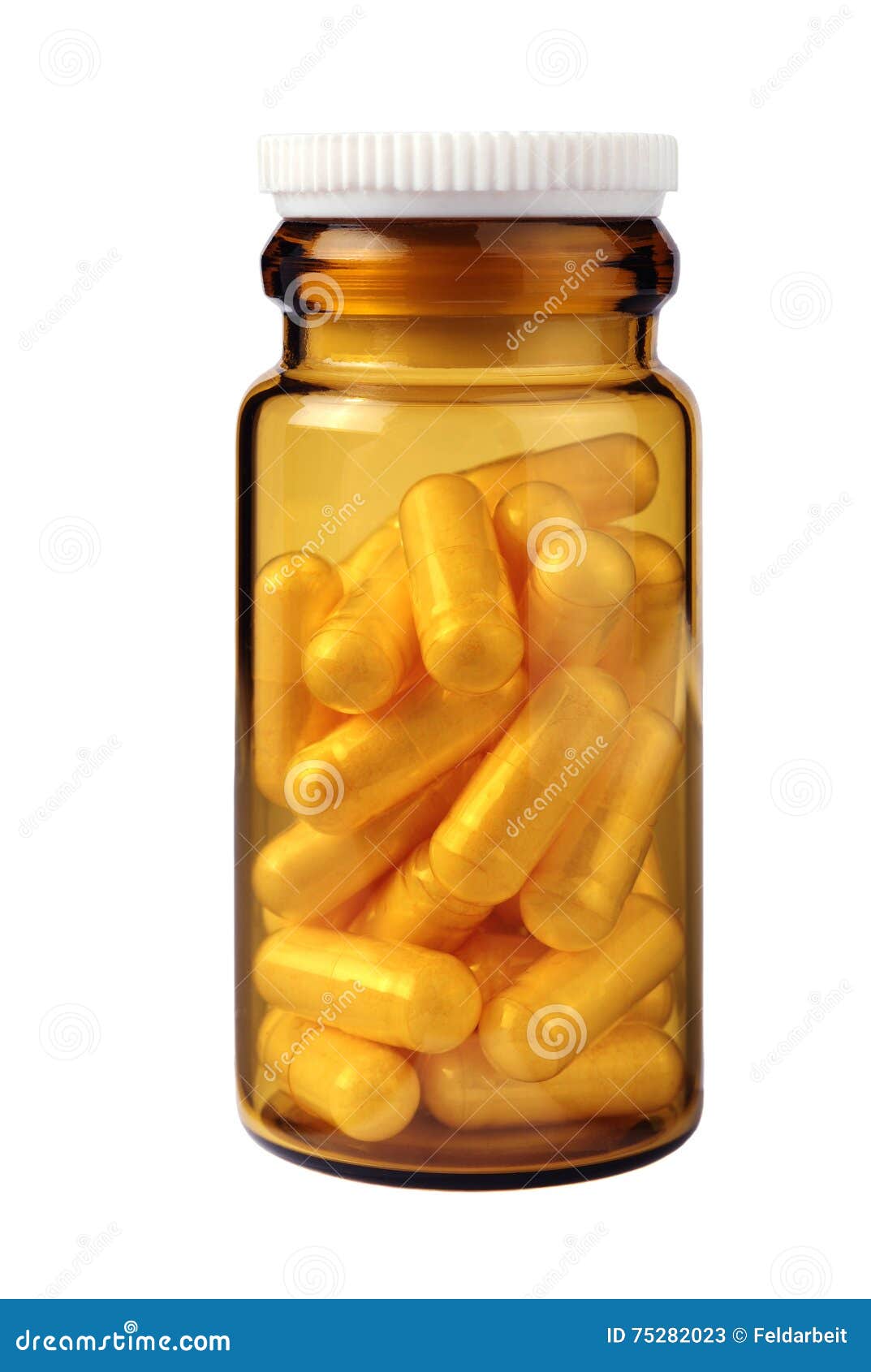 Capsules Isolated Over White Stock Image - Image of glass, science ...