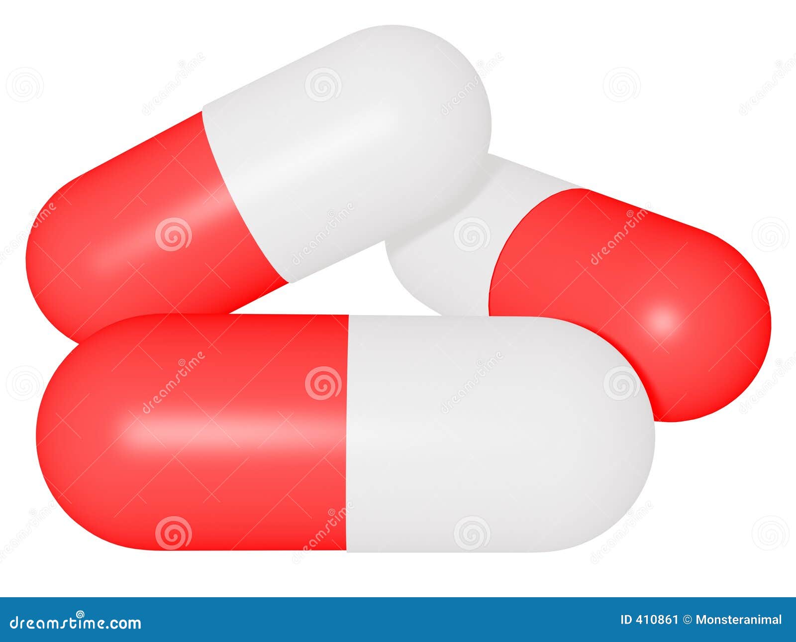 Capsules Isolated on White 2 Stock Illustration - Illustration of ...