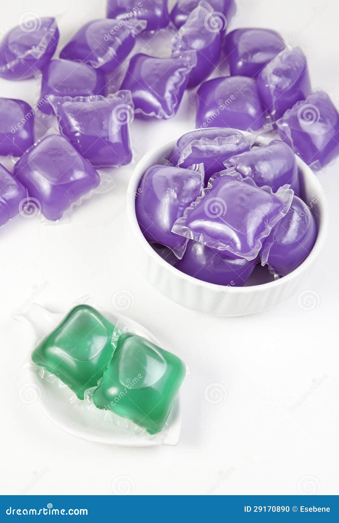 Capsules of Laundry Detergent Stock Photo - Image of chemical, cleaning ...