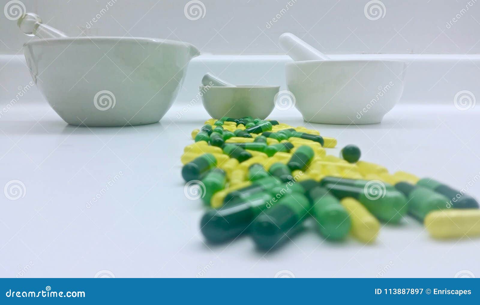 Capsules in the Pharmacy Laboratory Stock Image - Image of healthy ...