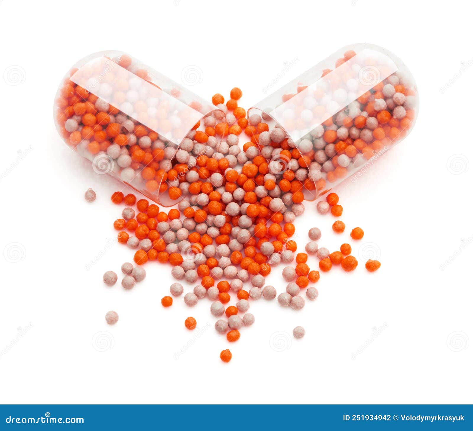 Capsules Pill, on White Background Stock Photo - Image of closeup ...