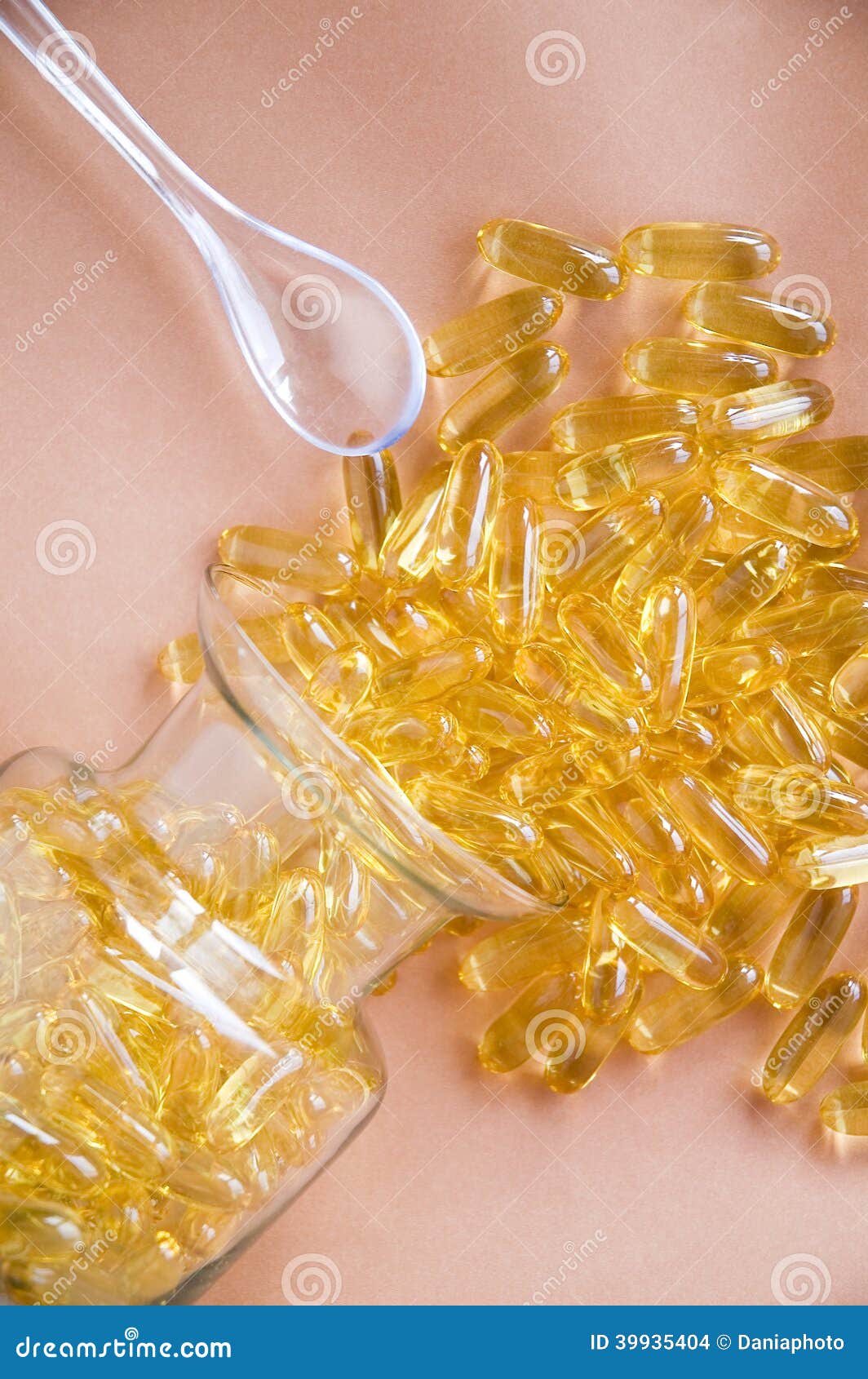 Capsules Splash from Glass Bottle Stock Photo - Image of close ...