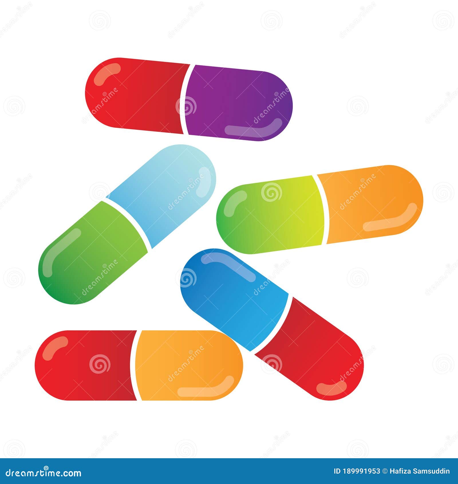 Capsules. Vector Illustration Decorative Design Stock Vector ...