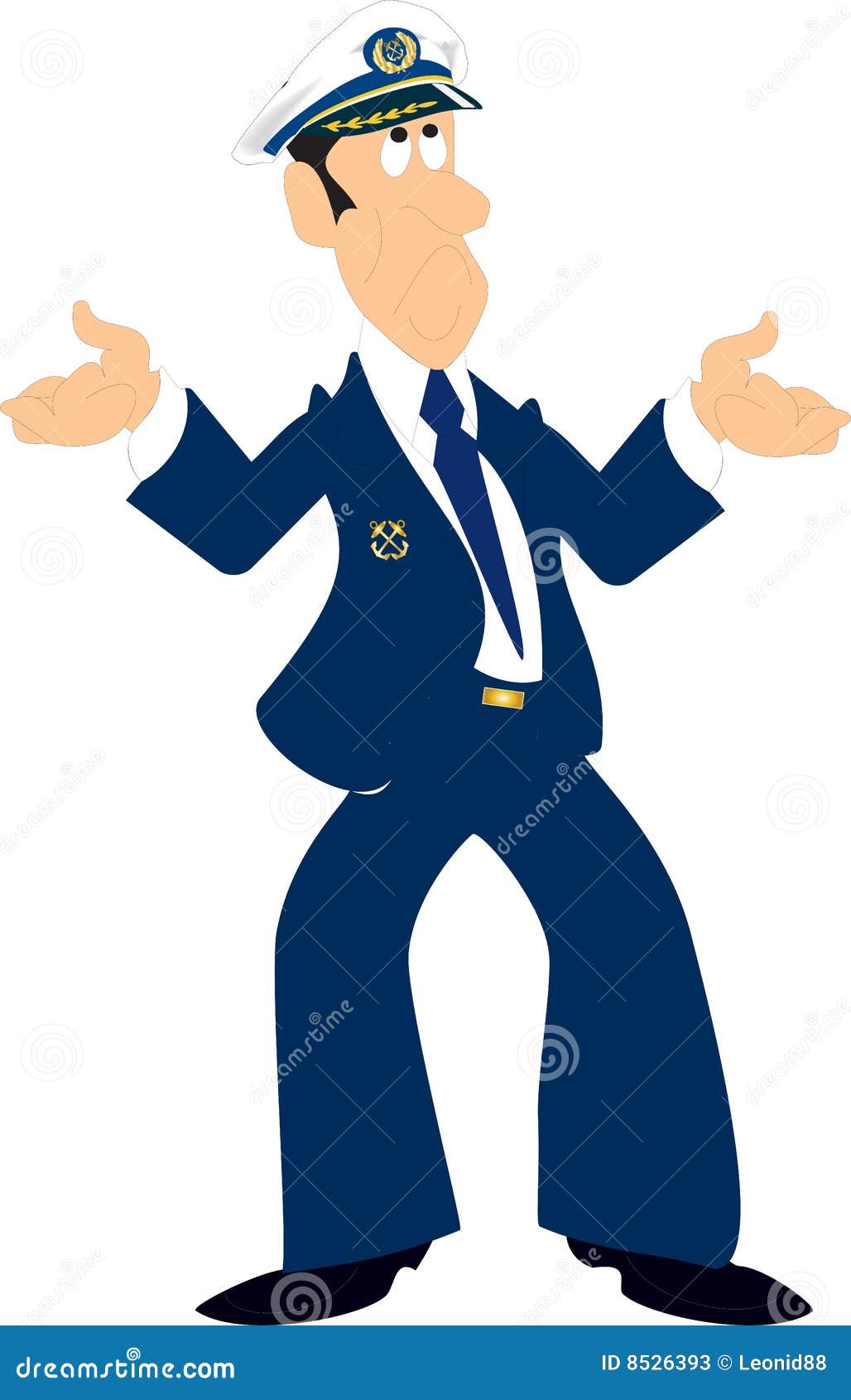 Captain stock illustration. Illustration of seamen, transport - 8526393