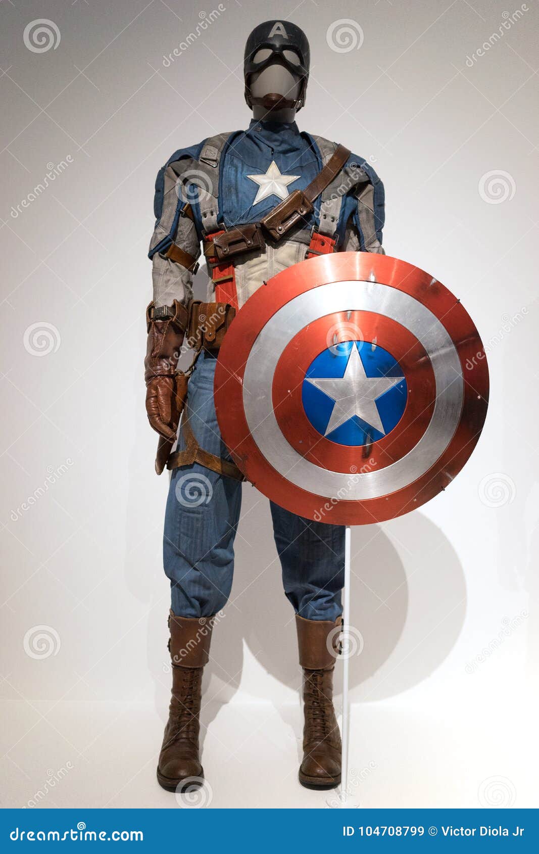 Captain America Suit Marvel Exhibition Brisbane Australia Editorial ...