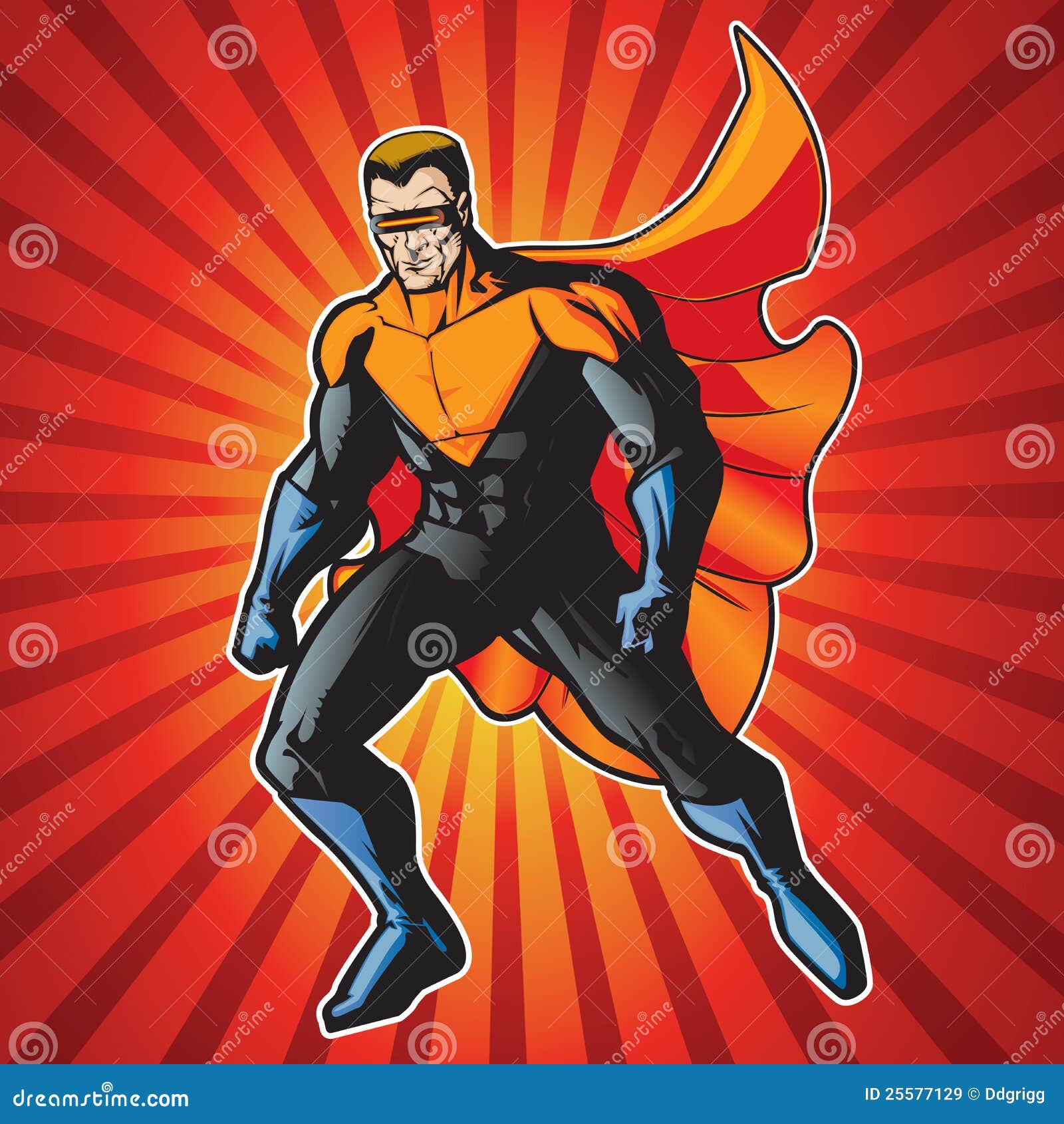 Captain Blast Beam 13 stock vector. Illustration of super - 25577129