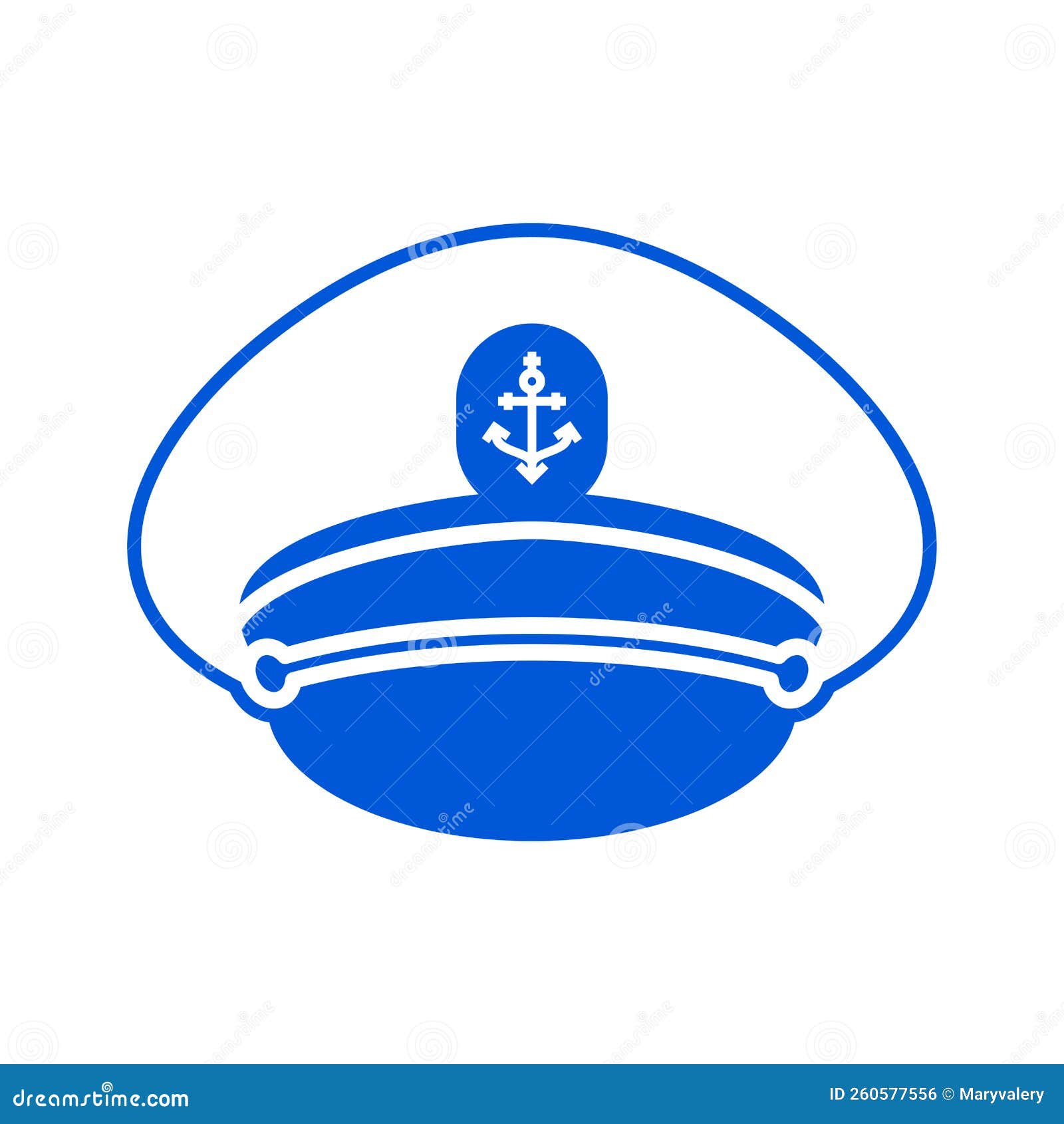 Captain Cap Icon Isolated. Vector Illustration Stock Vector ...