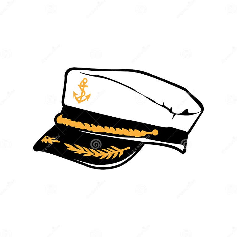 Illustration Vector Graphic of Captain Cap Stock Vector - Illustration ...