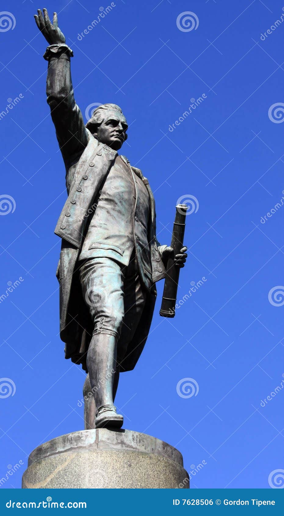 Captain Cook statue stock photo. Image of explore, leader - 7628506