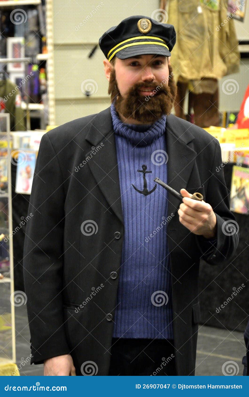 Captain Haddock editorial photography. Image of autographs - 26907047