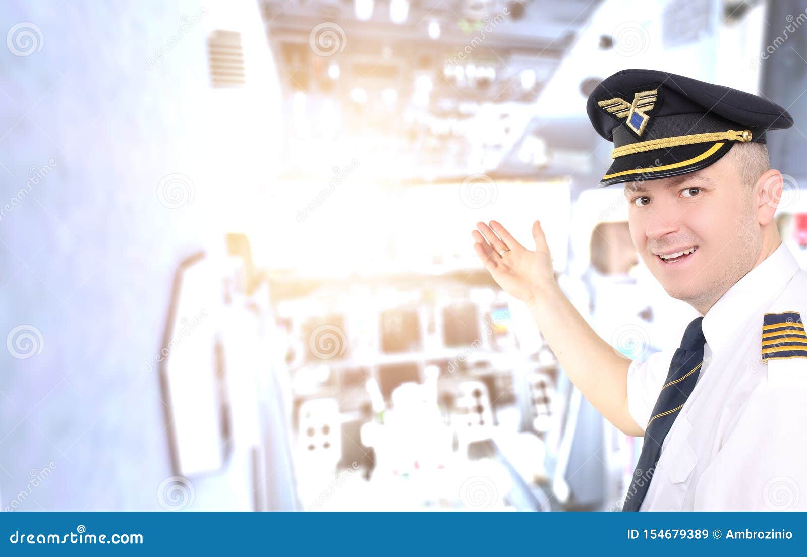 Captain Cockpit Airline Dog Stock Photography | CartoonDealer.com #50778554