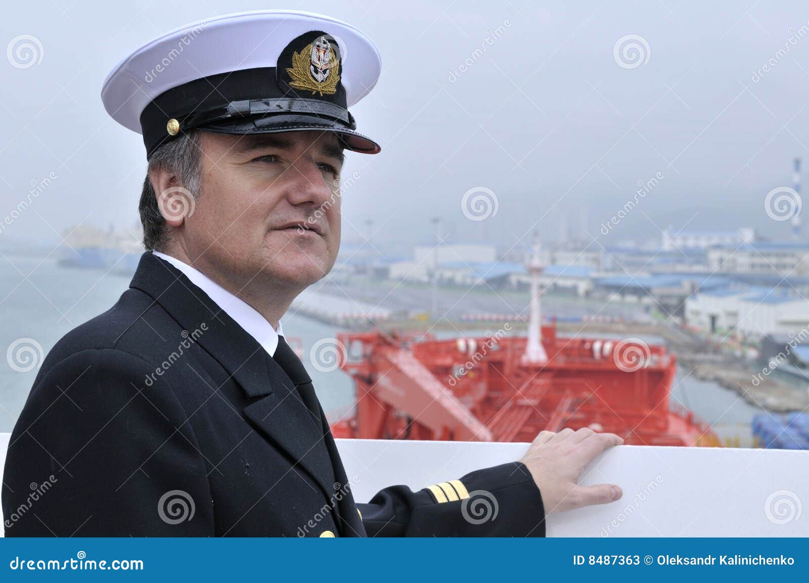 Captain of the ocean ship stock image. Image of ship, astronomy - 8487363