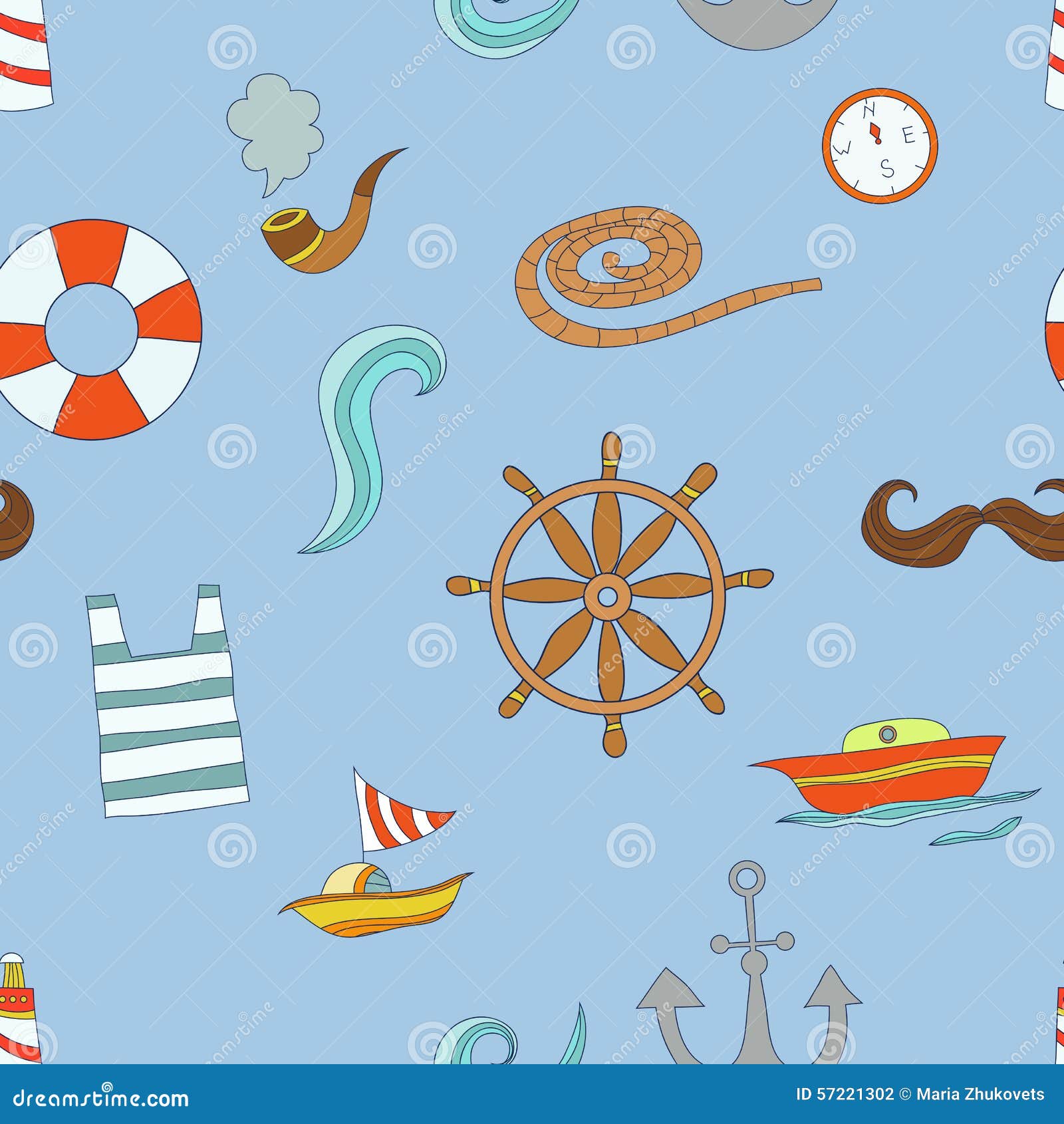 Captain pattern stock vector. Illustration of marine - 57221302