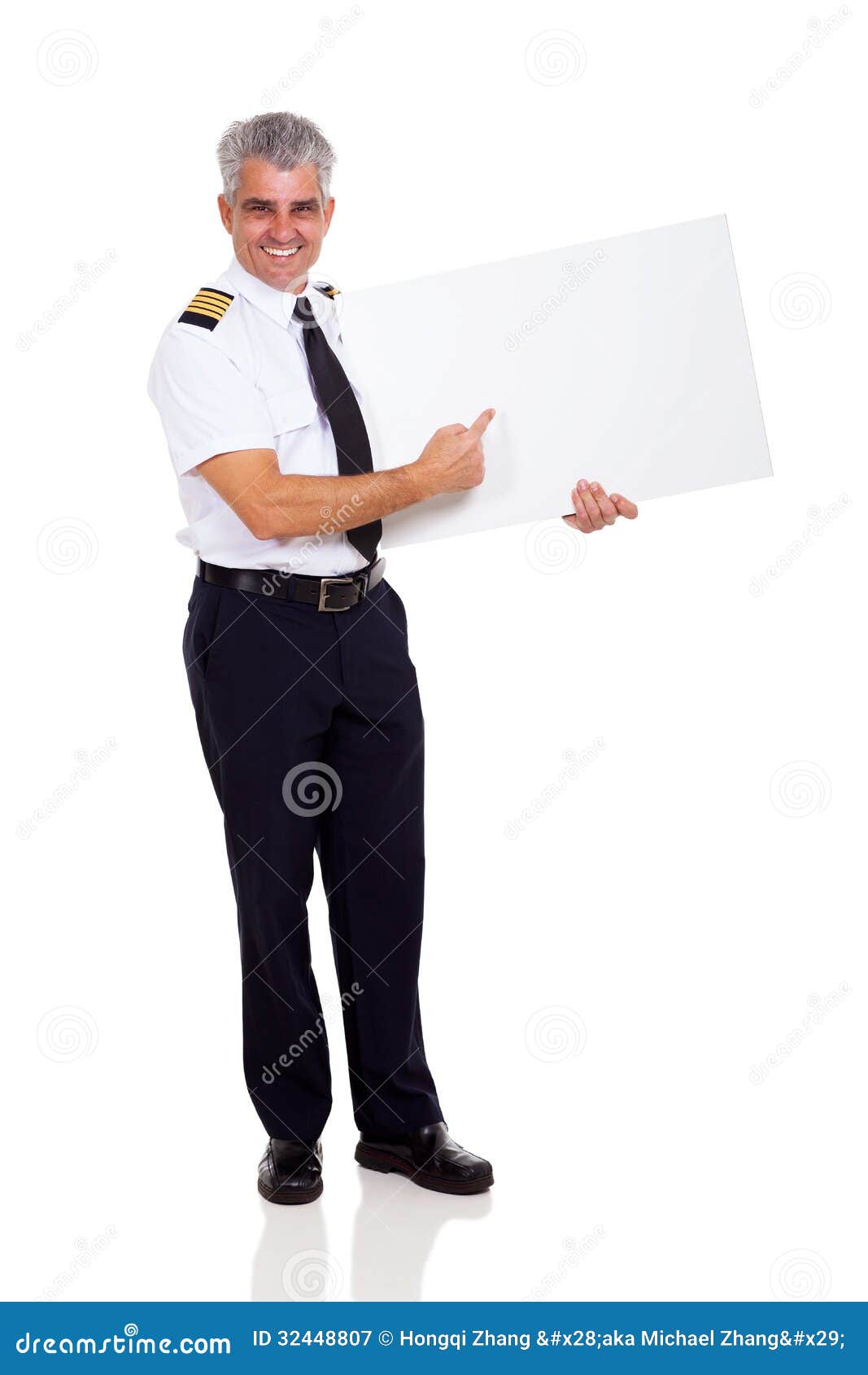 Captain pointing board stock image. Image of male, happy - 32448807