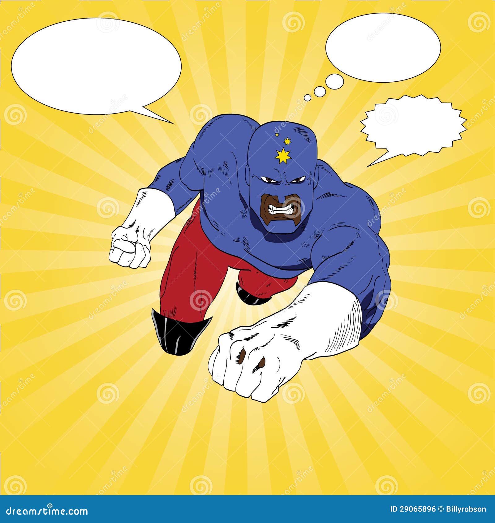 Captain Punch Superhero stock vector. Illustration of hero - 29065896