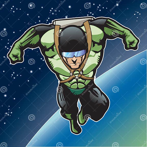 Captain Rocket 7 stock vector. Illustration of comic - 25577153