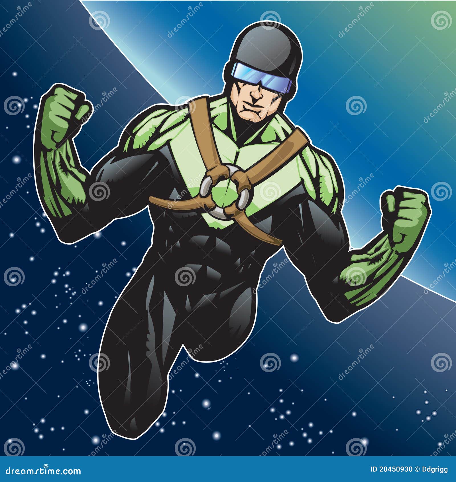 Captain Rocket Pack 4 stock vector. Illustration of help - 20450930