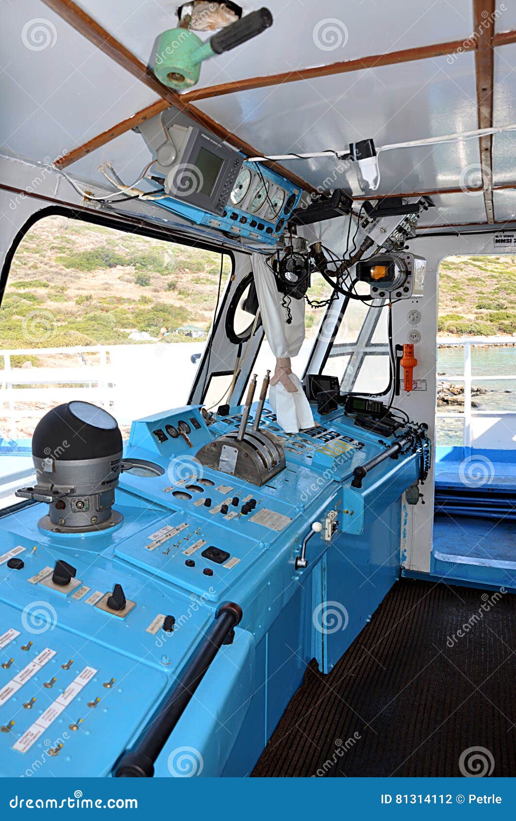 Captain`s room on the boat stock photo. Image of rusty - 81314112