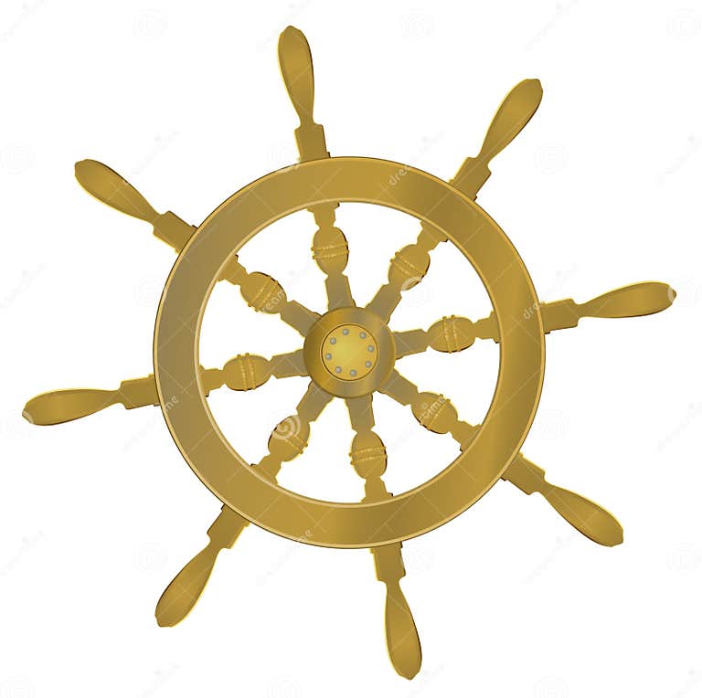 Captain s wheel stock vector. Illustration of isolated - 15970063