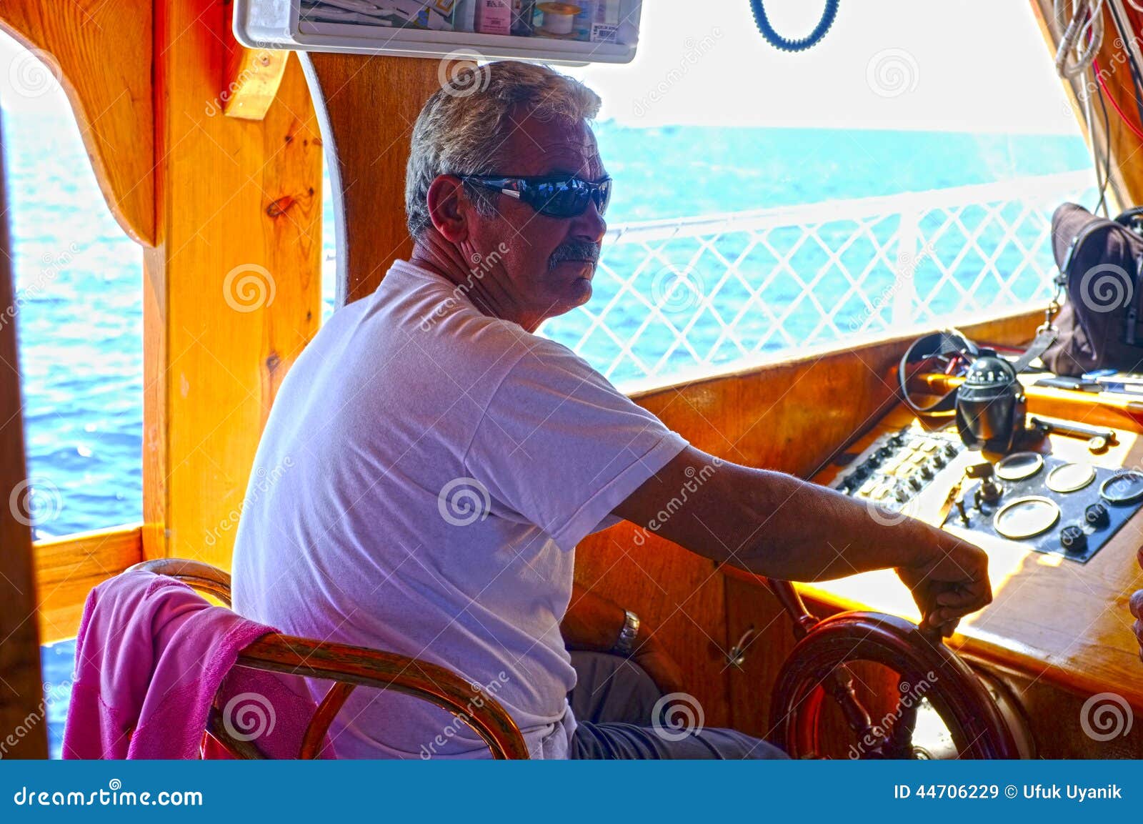 Captain of a Small Passenger Boat Editorial Stock Image - Image of ...