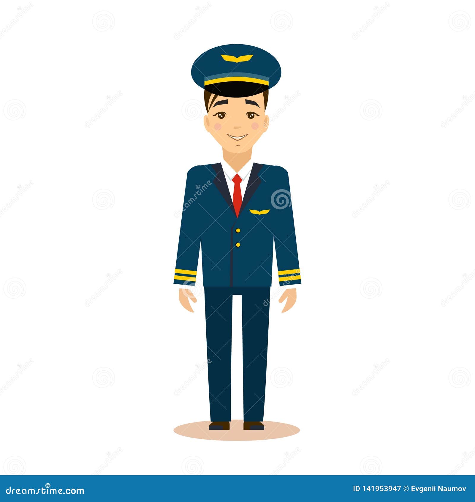 Captain Vector Illustration. Stock Vector - Illustration of design ...