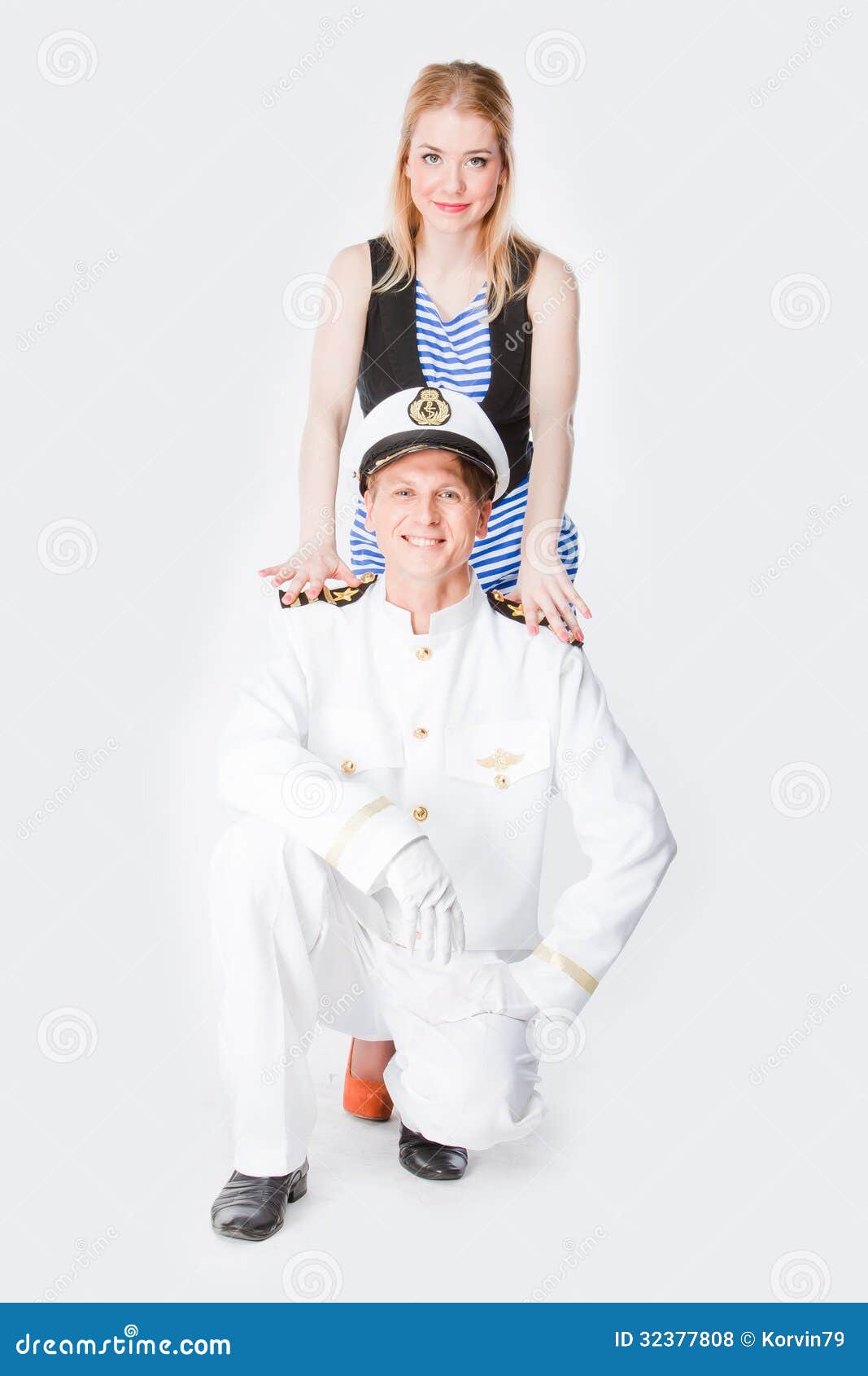 The captain and the woman stock photo. Image of people - 32377808