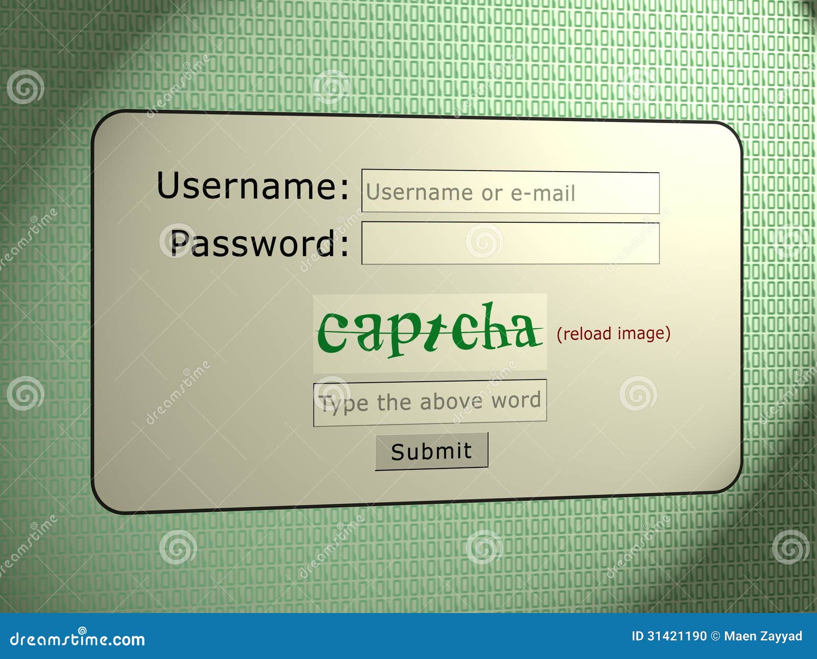 Captcha Security stock illustration. Illustration of straight - 31421190