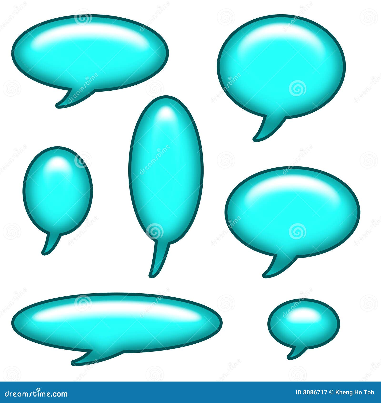 Caption Bubbles Clip Art Stock Image | CartoonDealer.com #8086717