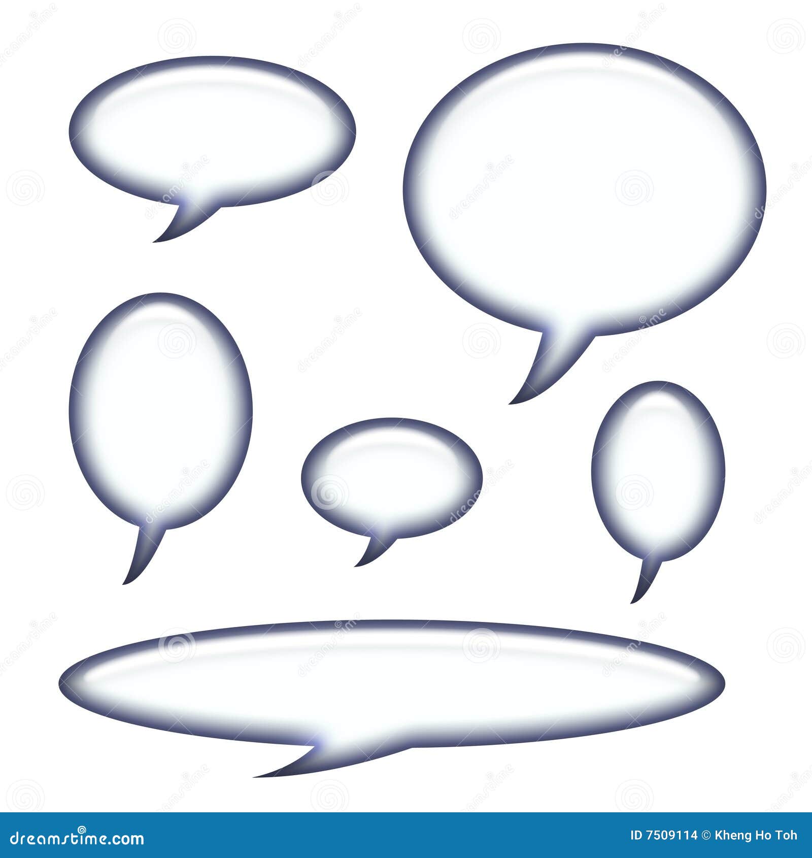 Captions and Speech Bubbles Isolated Stock Illustration - Illustration of caption, chatting: 7509114