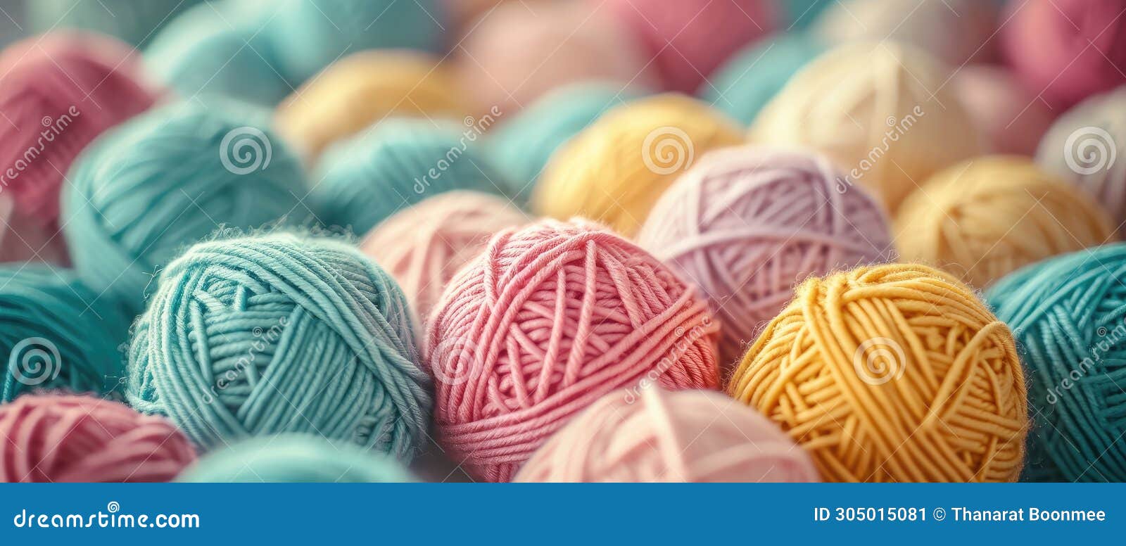 A Captivating Abstract Backdrop with Multicolored Yarn Balls, Creating ...