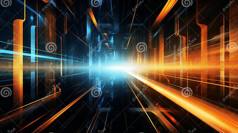 Captivating Glimpse of the Future in Abstract Background Stock ...
