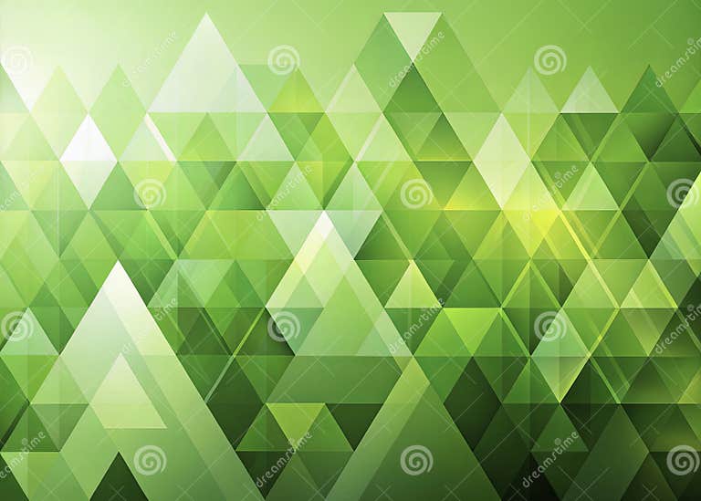 Dynamic Green Triangle Abstract Background: a Versatile Template for Modern Design Projects ...