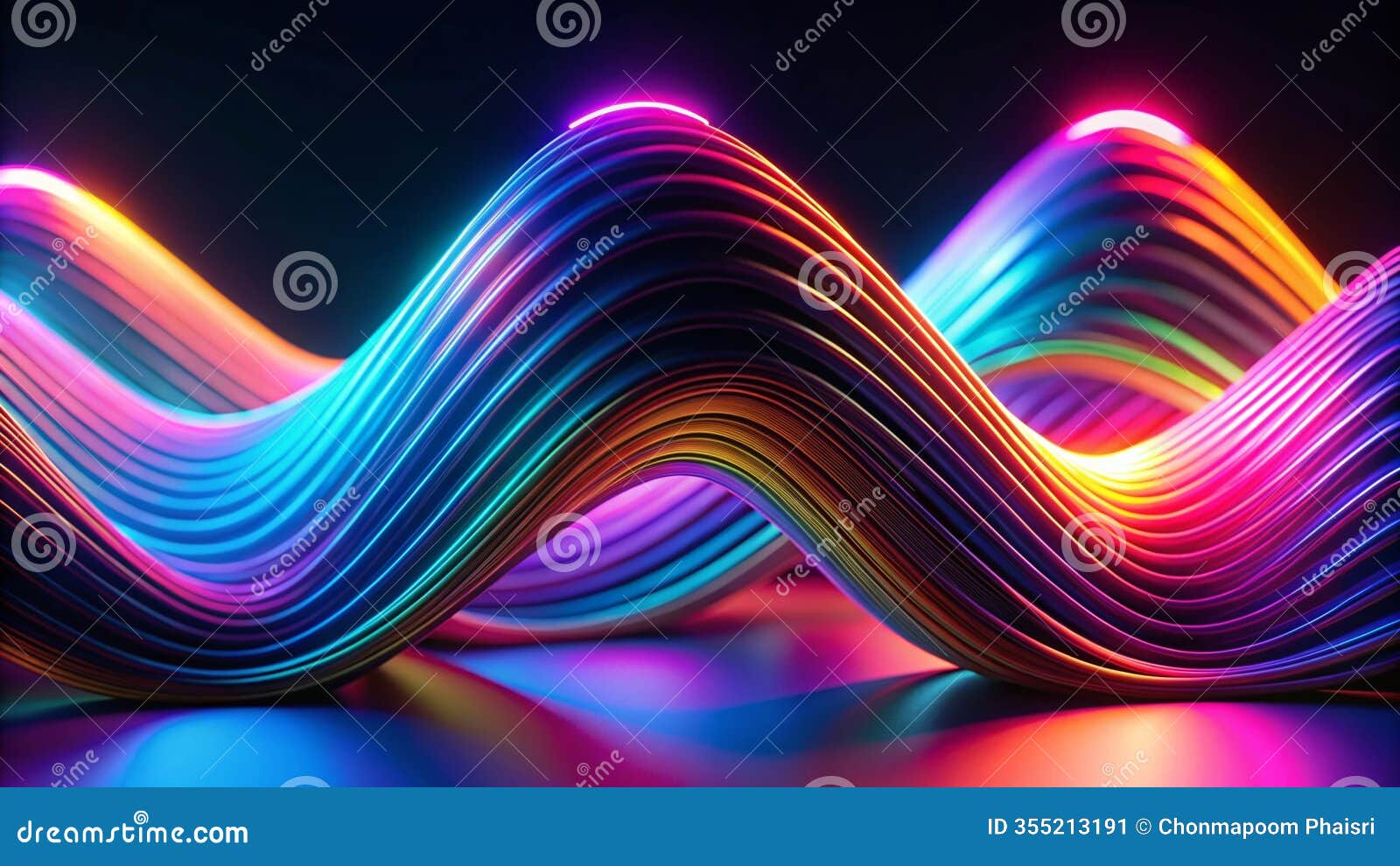 Visualizing Physics Concepts A Flat Design Long Exposure Illustration ...