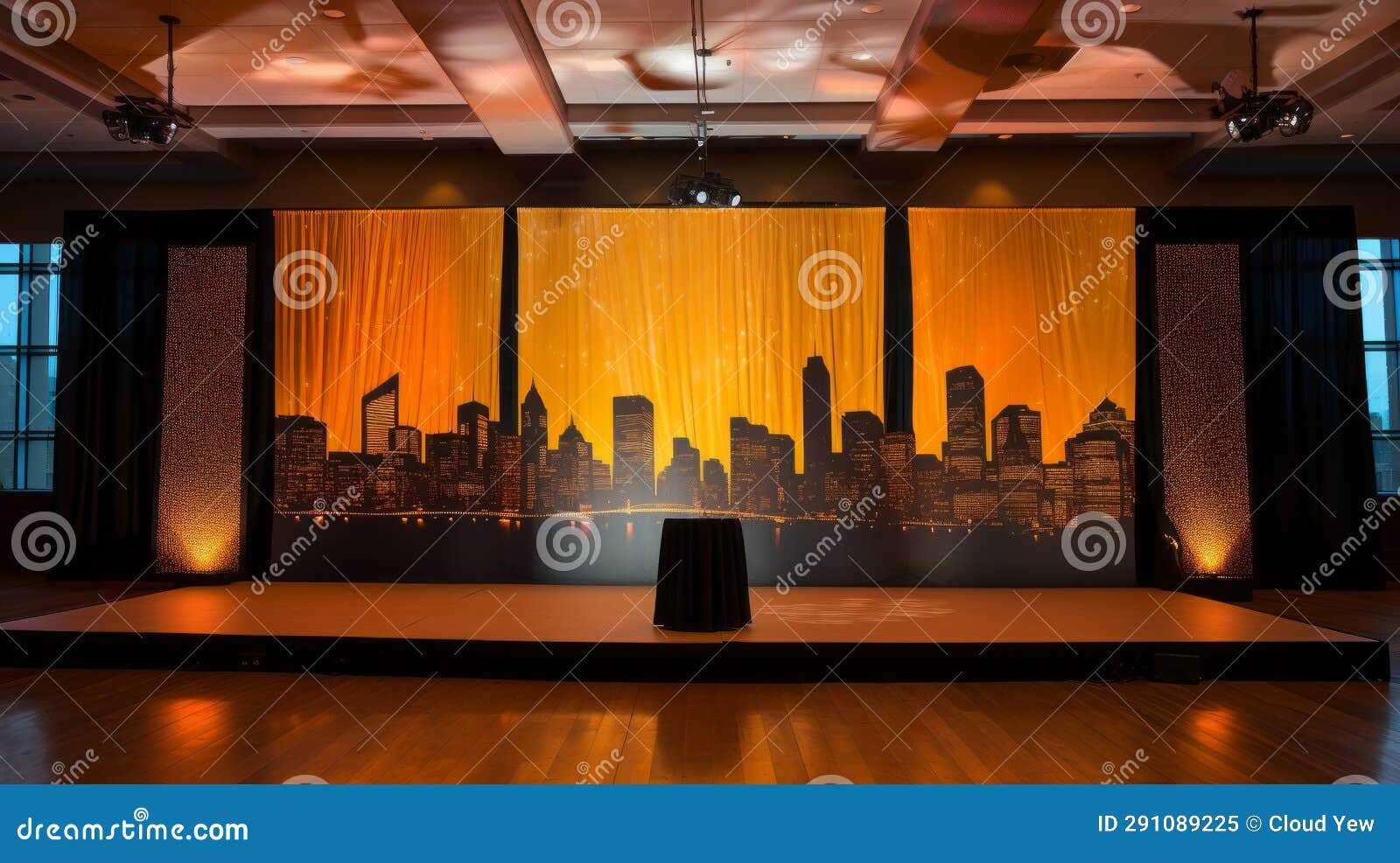Captivating Backdrop for Thrilling Raffle Event Stock Illustration ...