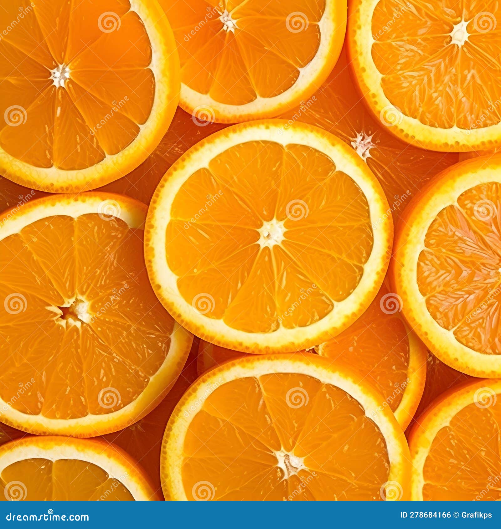 Arrangement of Orange Slices, Forming a Visually Appealing and Vibrant ...
