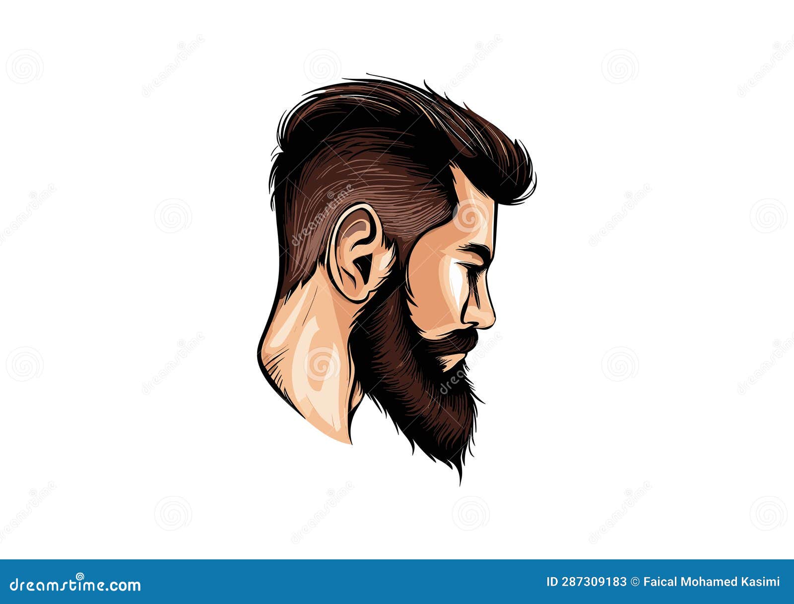 Captivating Beard Vectors: Logo Design Edition Stock Illustration ...