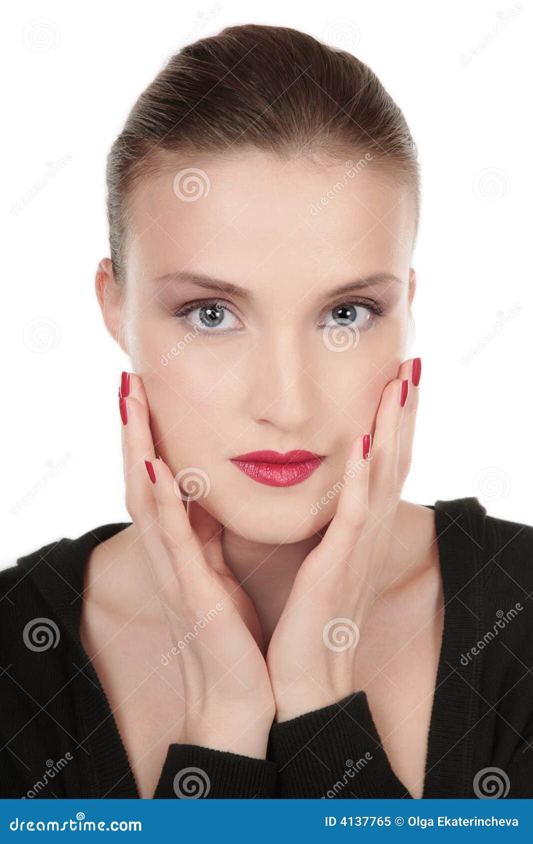 Captivating beauty stock image. Image of portrait, lipstick - 4137765