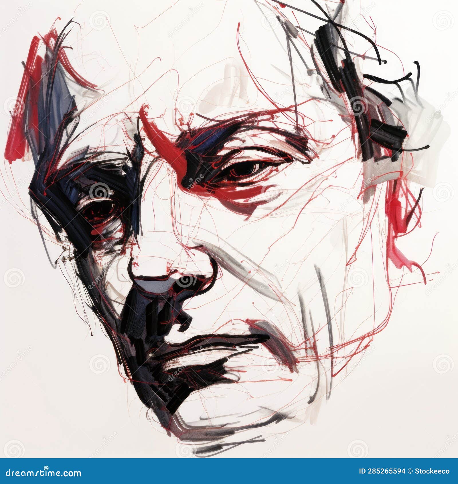 Captivating Blind Contour Art: Richard S Beautiful Face in Continuous ...