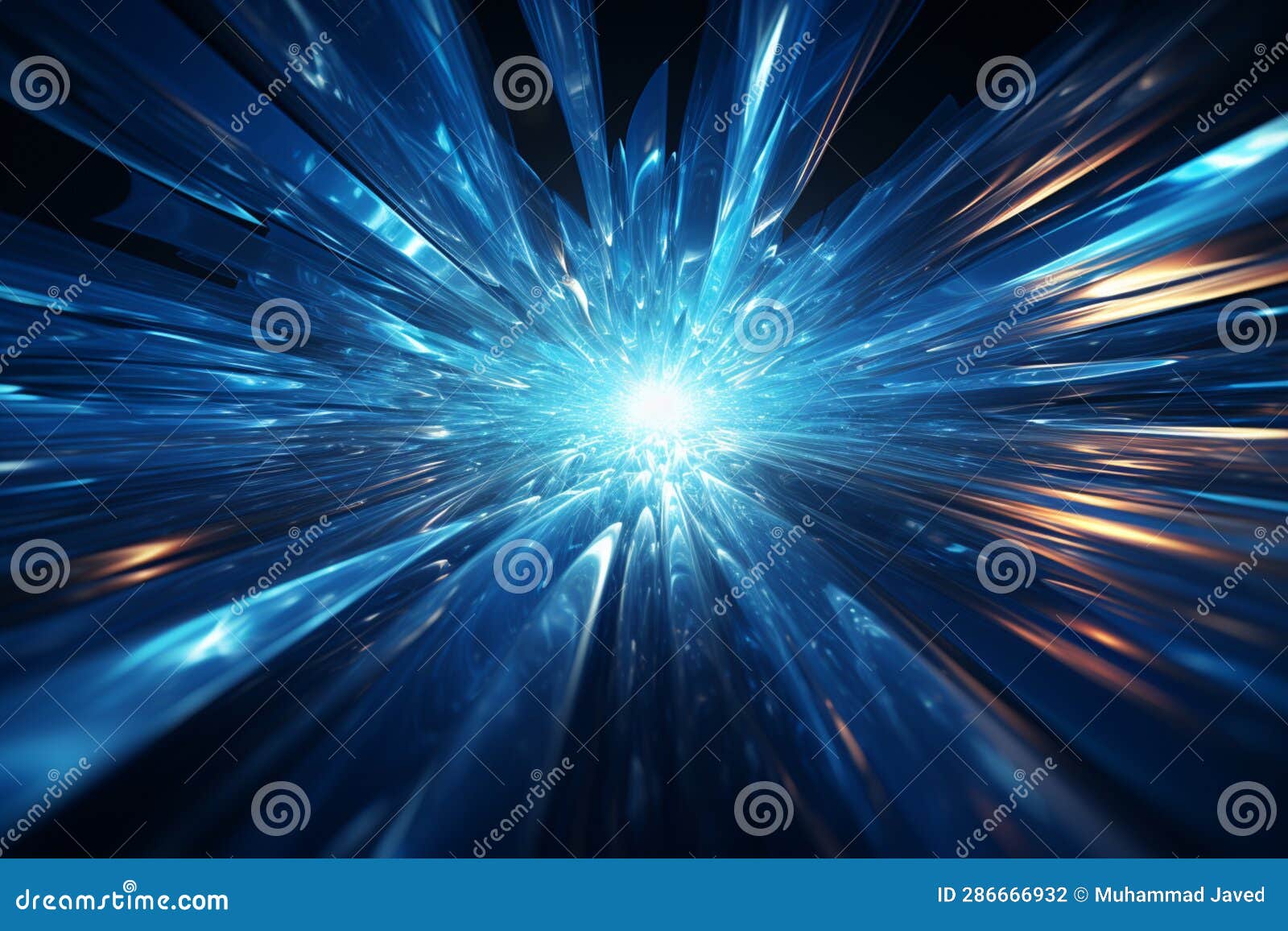 Captivating Blue Blur with Centric Movement Abstract Explosion Feel ...