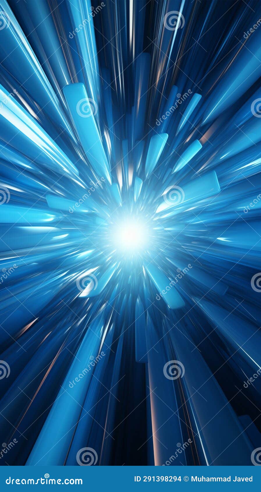 Captivating Blue Blur with Centric Movement Abstract Explosion Feel ...