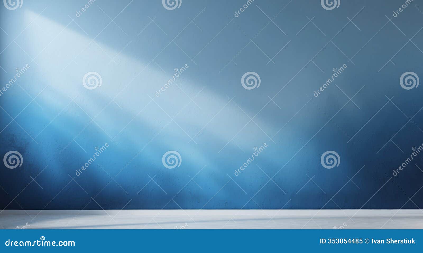 A Captivating Blue Gradient Abstract Studio Wall Background Stock Image ...