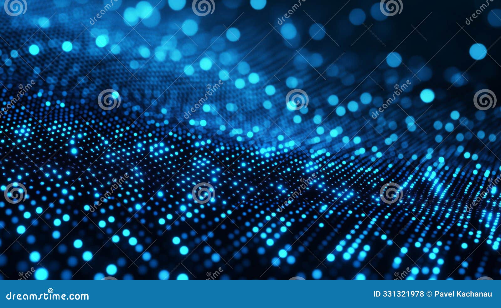 A Captivating Blue Gradient Background with Sparkling, Luminous Dots ...