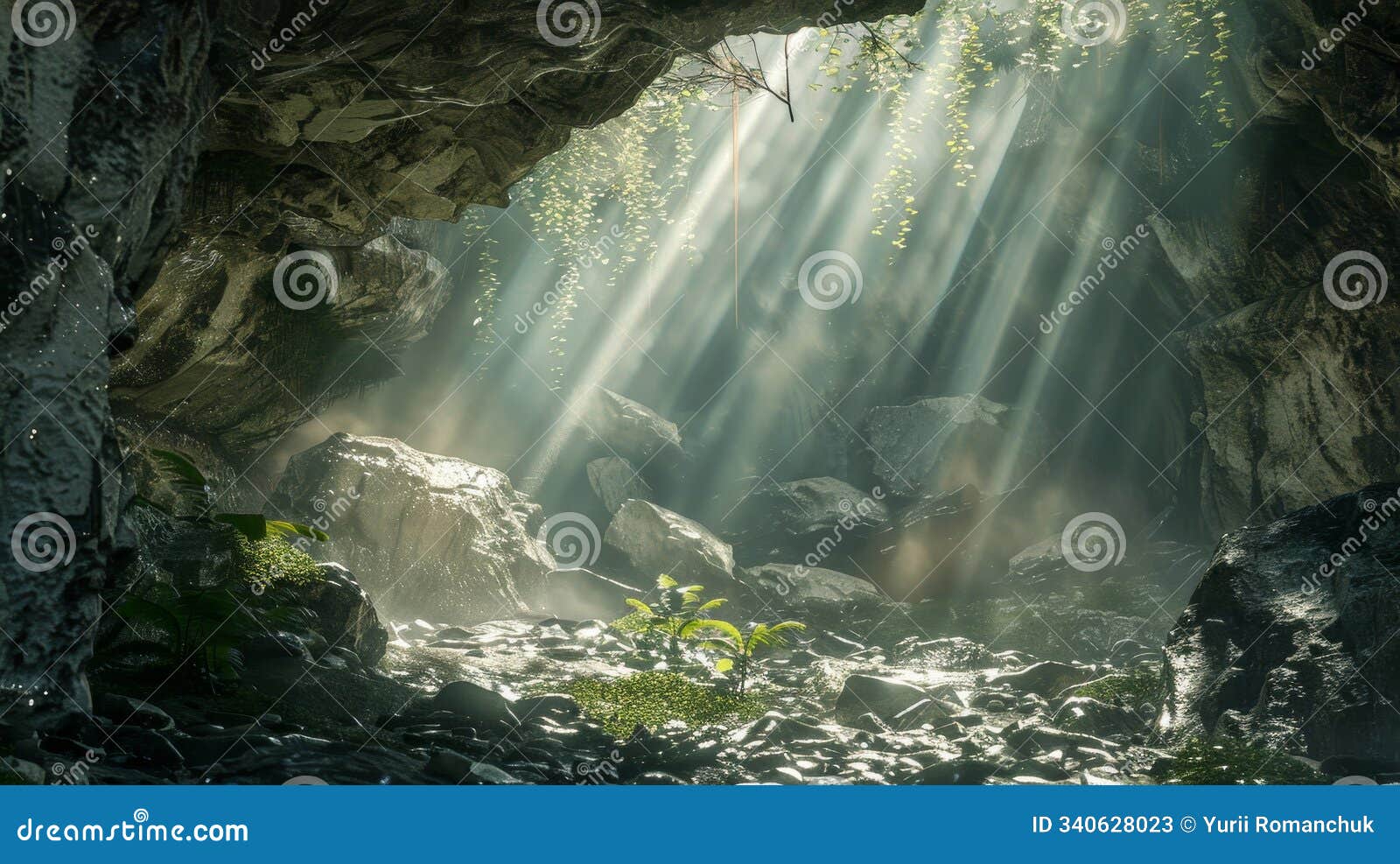 Captivating Cave Landscape Photography In Denmark Stock Image ...