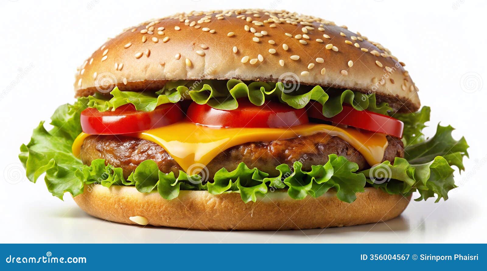 Deliciously Detailed Cheeseburger Clipart Perfect White Background For ...