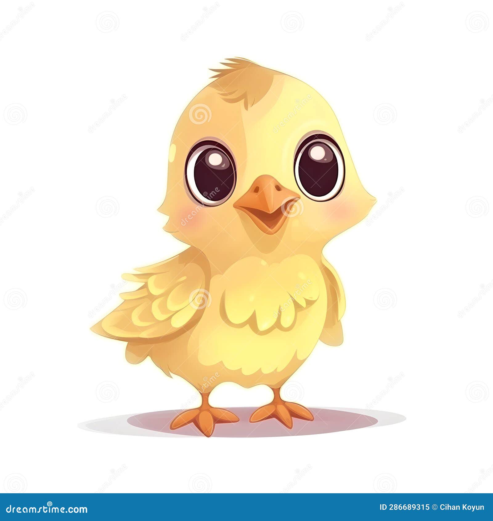 Captivating chick drawing stock illustration. Illustration of yellow ...