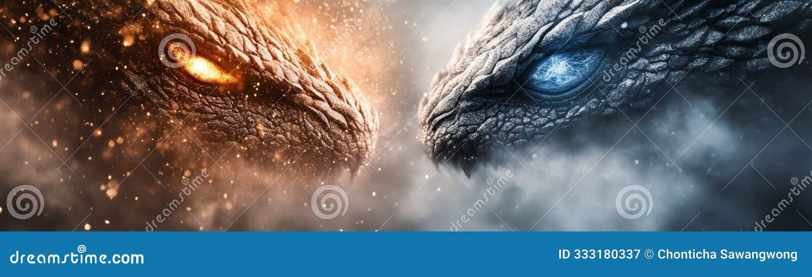 A Captivating Clash of Mythical Forces, Illustrating the Intense ...