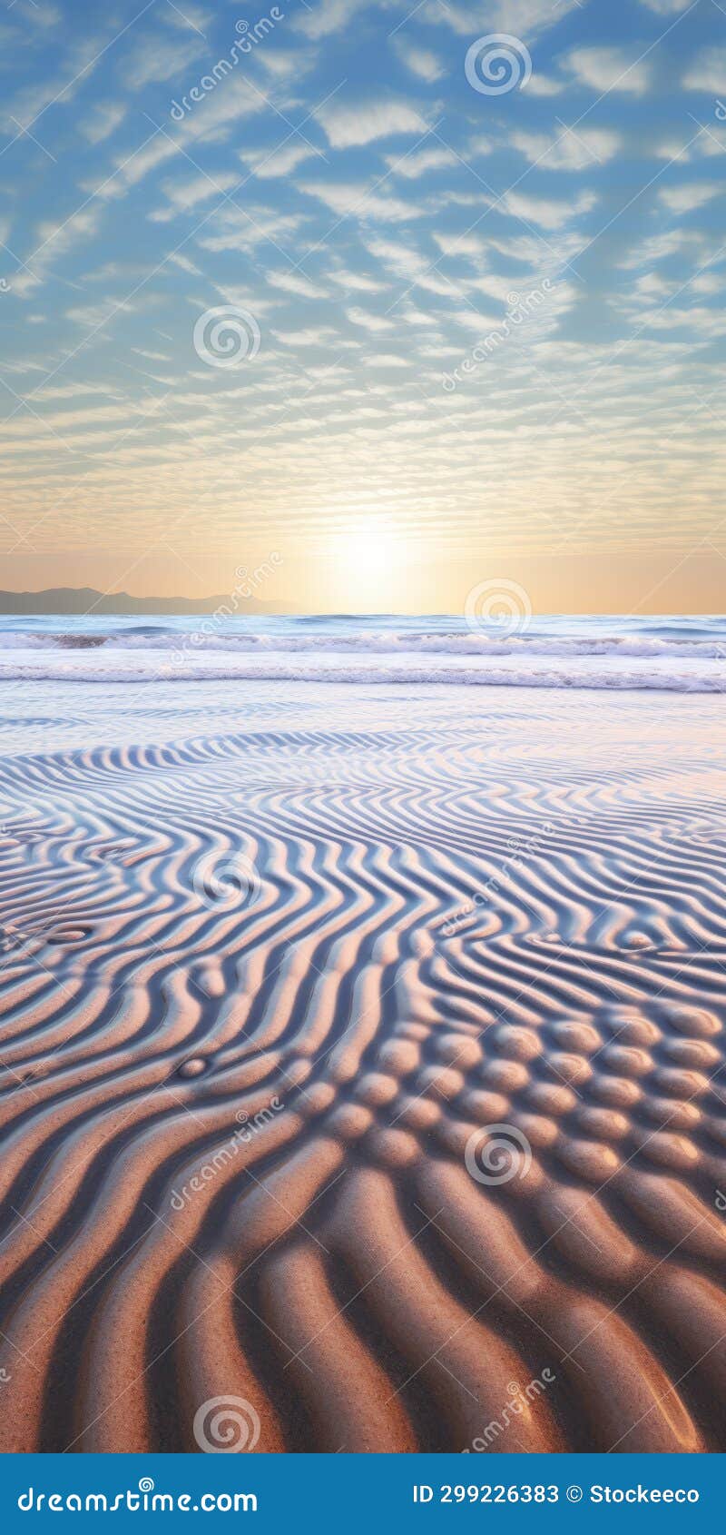 Captivating Coastal Sunset: a Serene Blend of Waves, Clouds, and ...