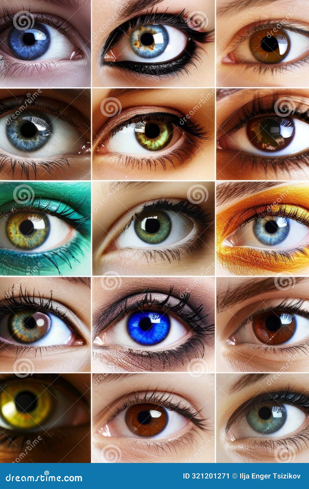 Captivating Collage Diverse Human Gaze in Intricate Composition of ...